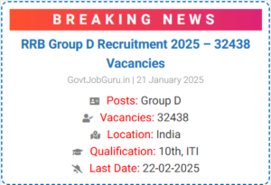 RRB Group D Correction/Edit Form 2025